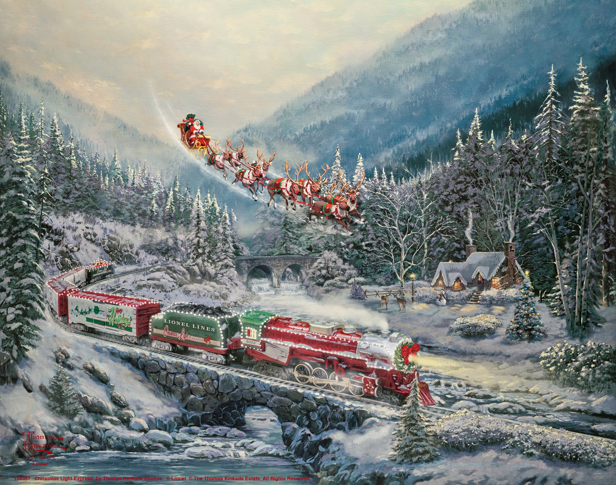 Christmas Light Express - Art Prints – Thomas Kinkade Studios