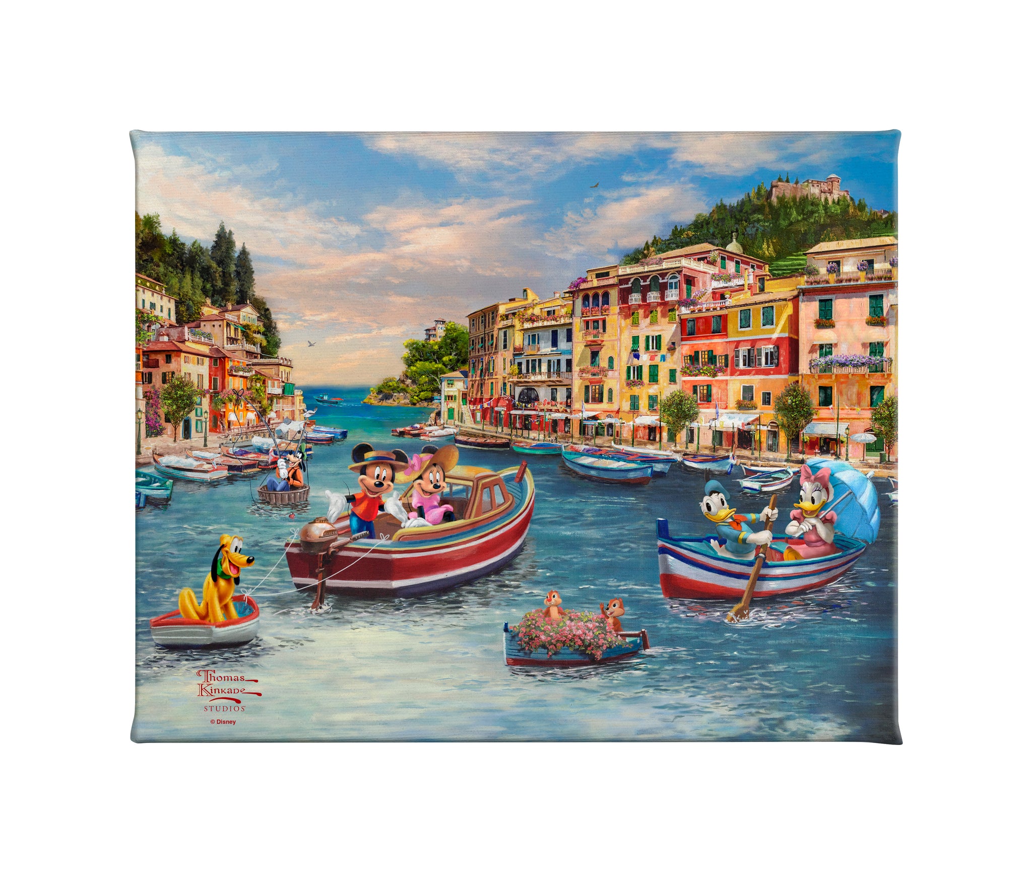 Disney Mickey and Minnie in Italy - 8" x 10" Gallery Wrapped Canvas ...