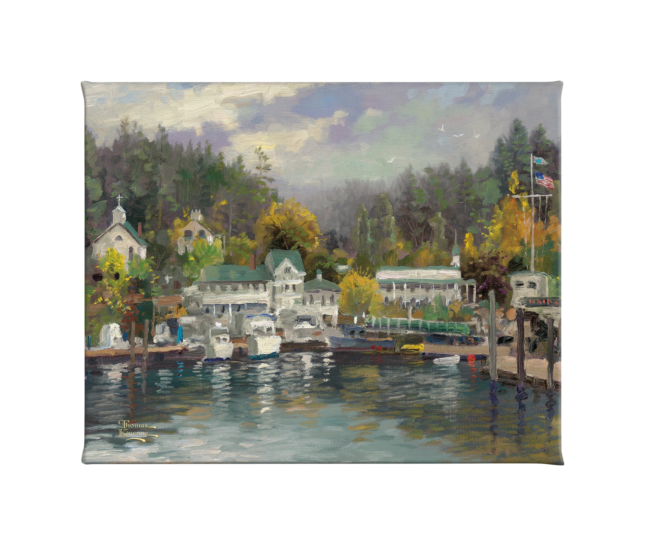 Roche Harbor - 8" x 10" Gallery Wrapped Canvas – Thomas Kinkade Studios