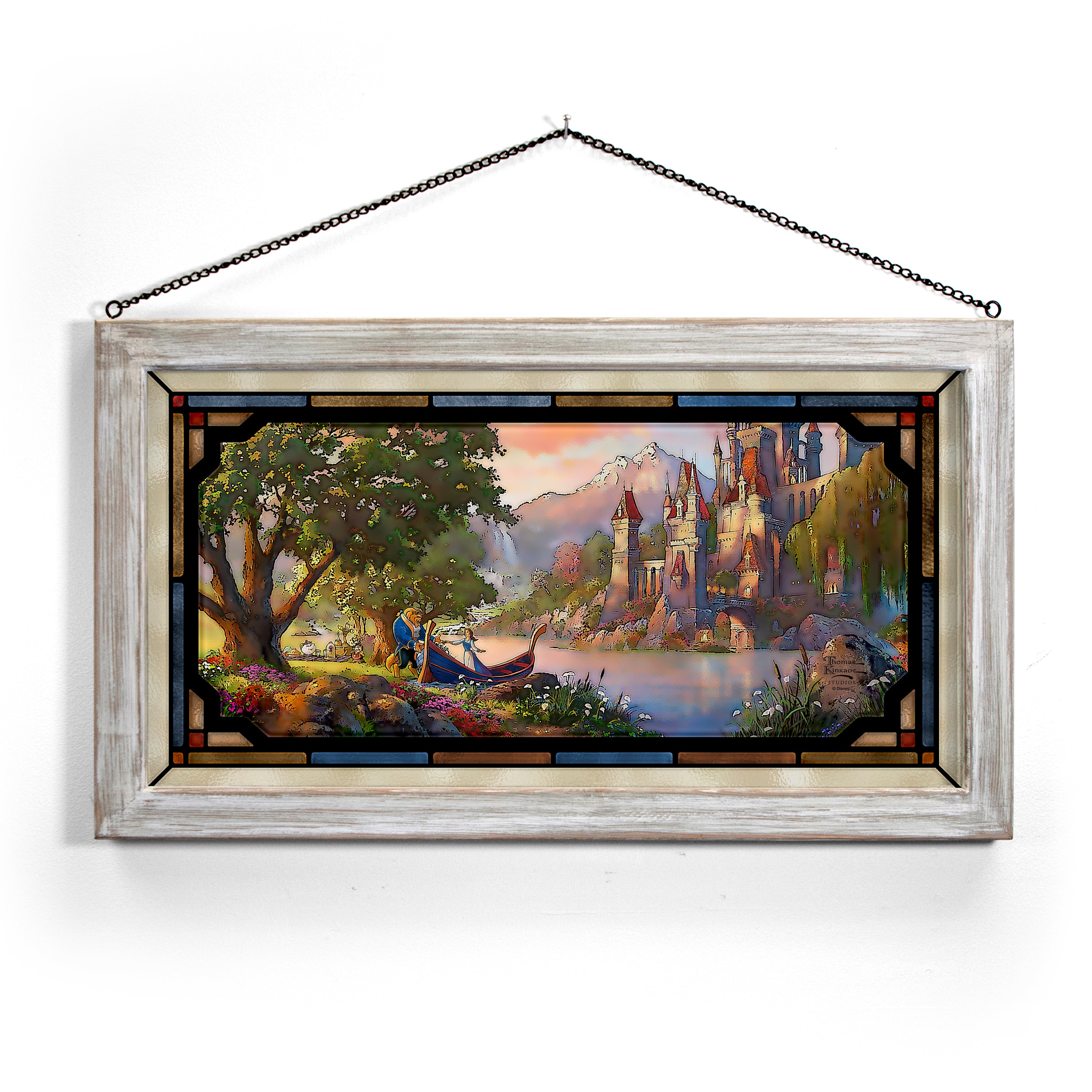 Disney Beauty and the Beast II - 13" x 23" Stained Glass Art – Thomas ...