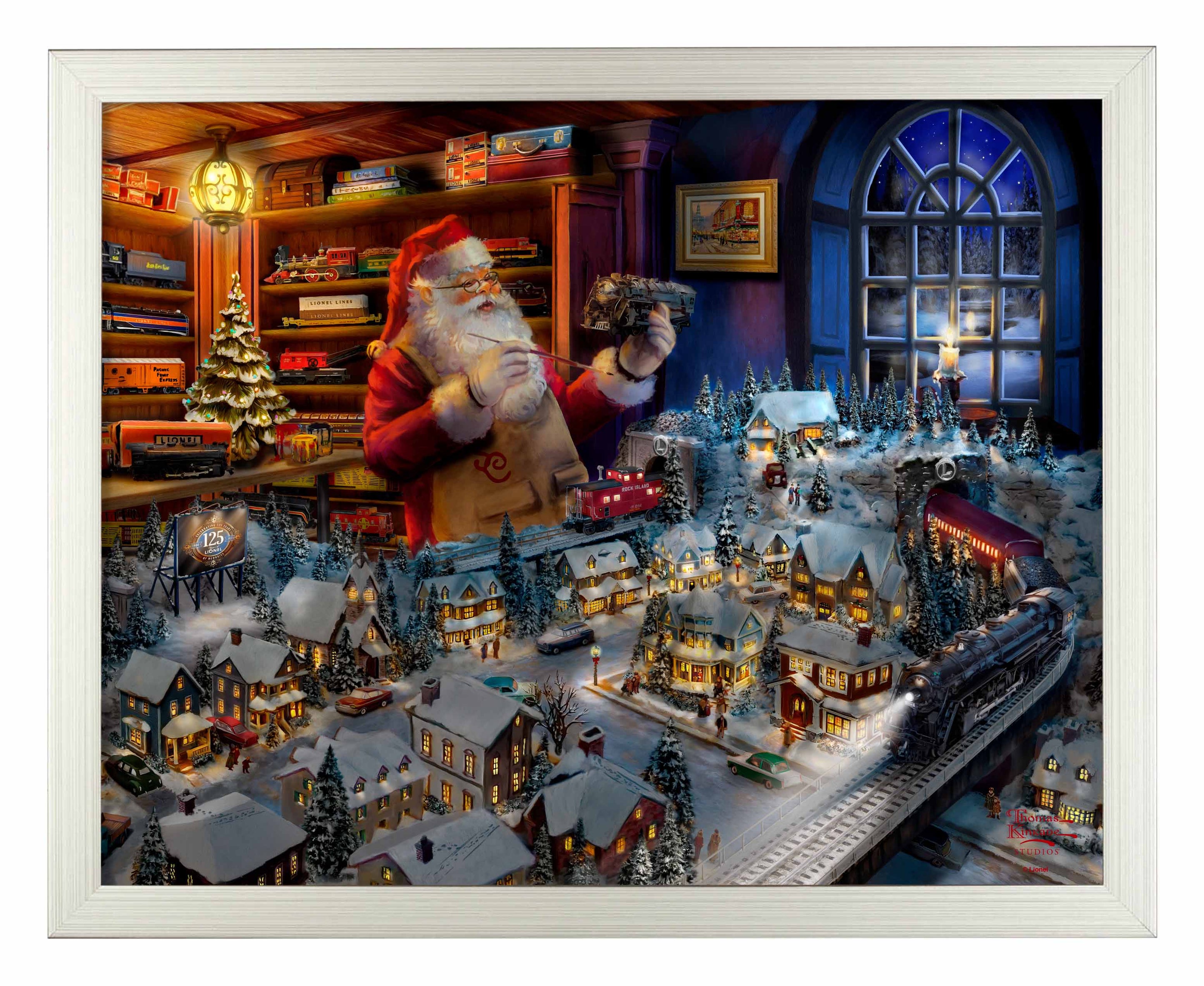 Santa's Final Touch - A Lionel Legacy - Art Prints – Thomas Kinkade Studios