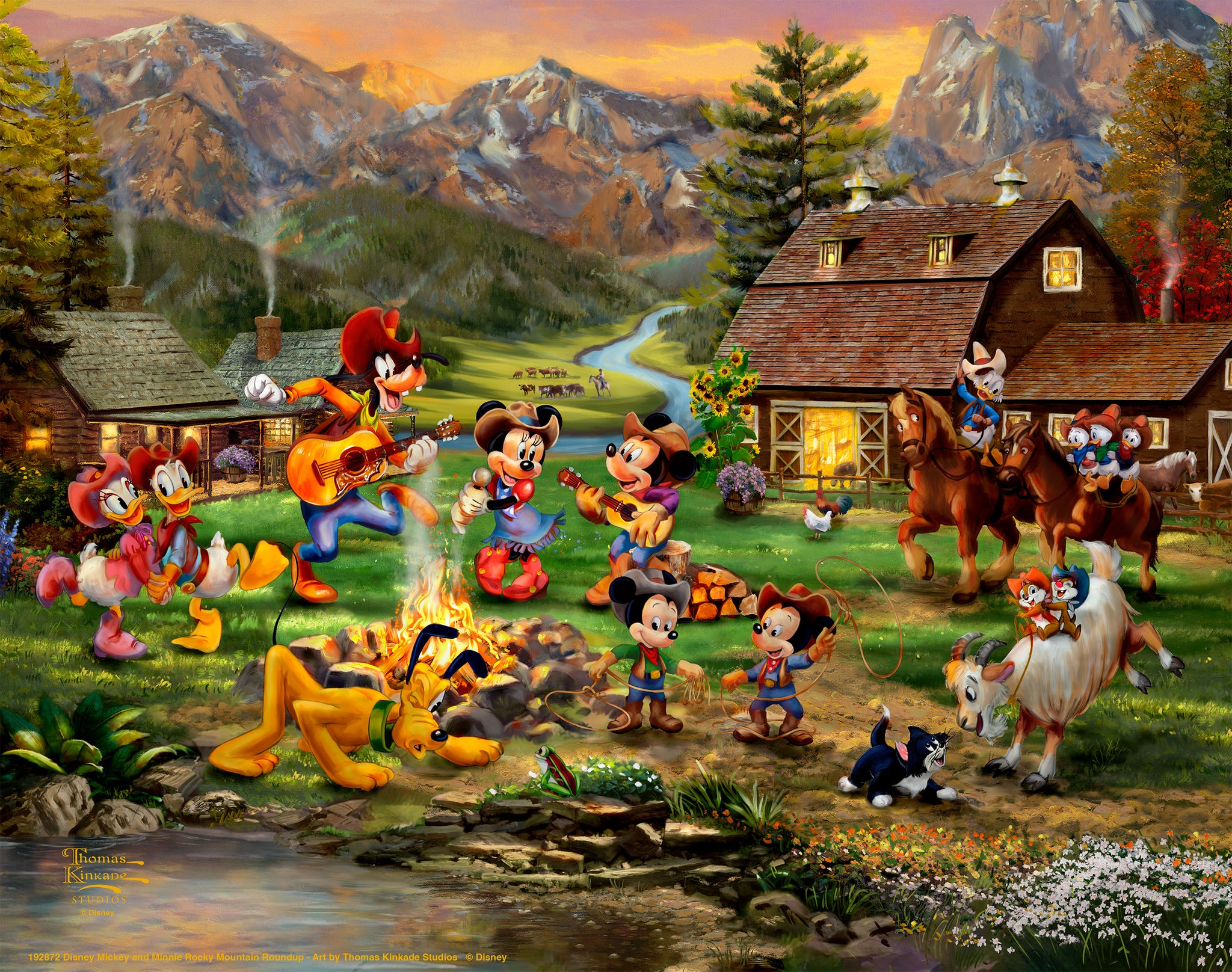 Disney Mickey and Minnie Rocky Mountain Round-Up - Art Prints – Thomas ...