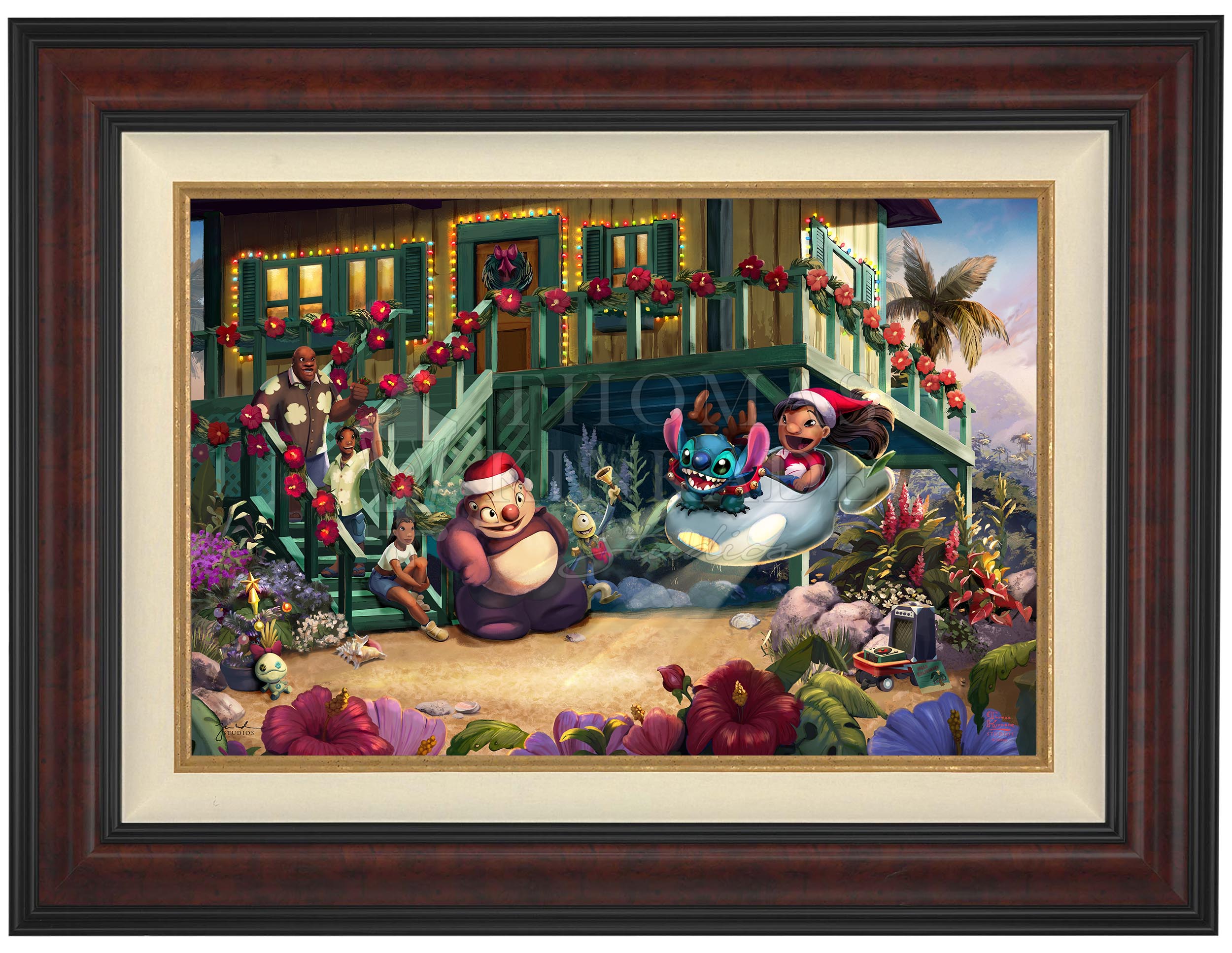Disney Lilo and Stitch Aloha Christmas - Limited Edition Canvas Limited ...