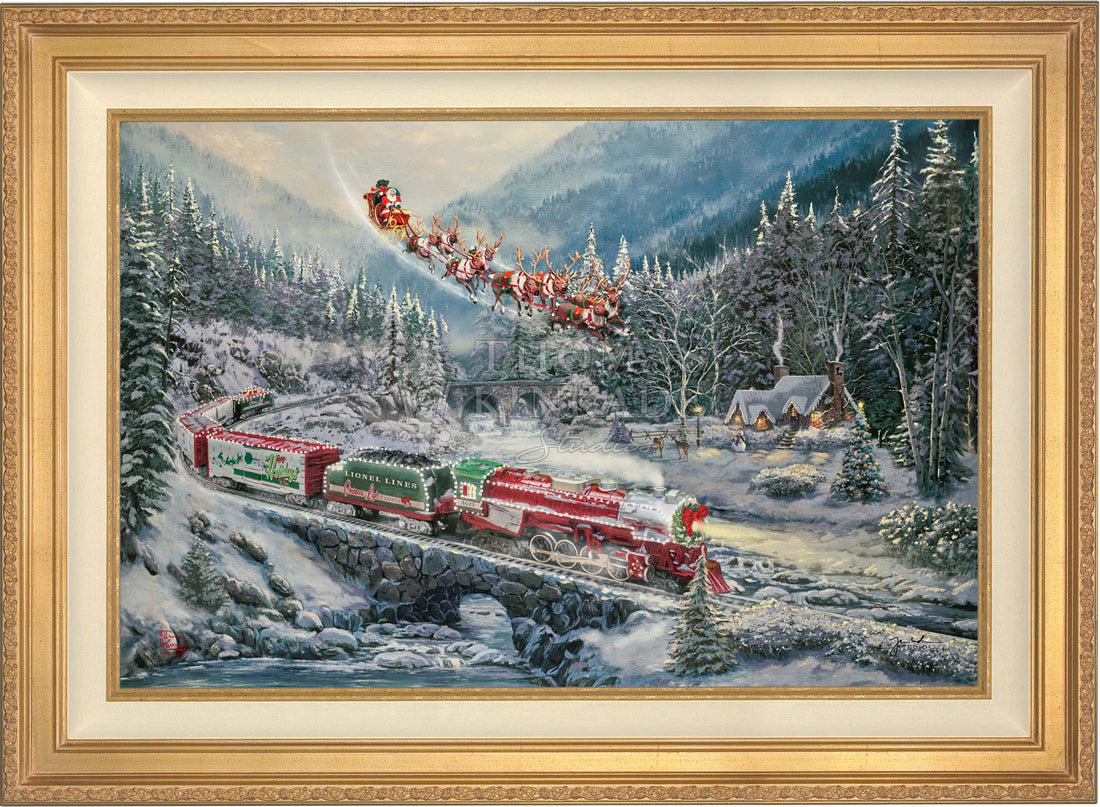 Christmas Light Express - Limited Edition Canvas – Thomas Kinkade Studios