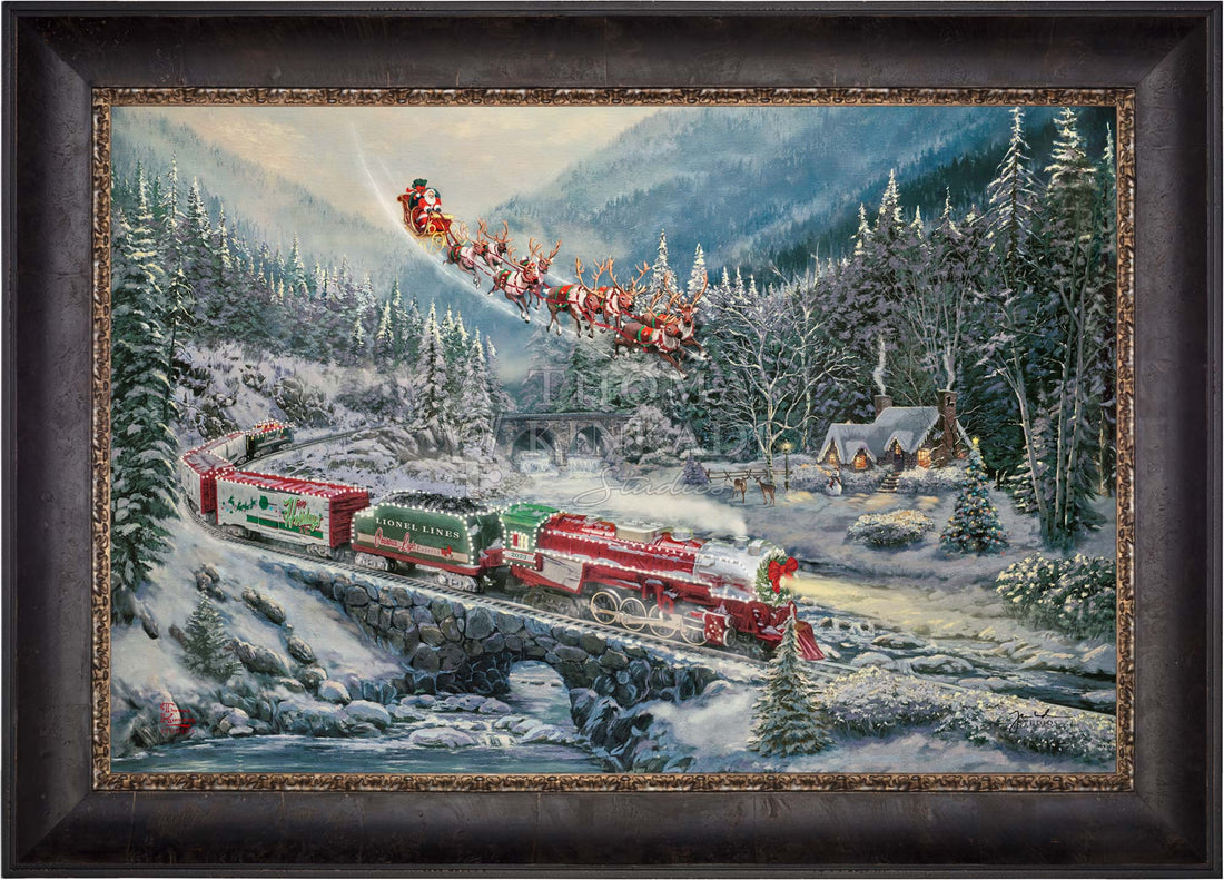 Christmas Light Express - Limited Edition Canvas – Thomas Kinkade Studios