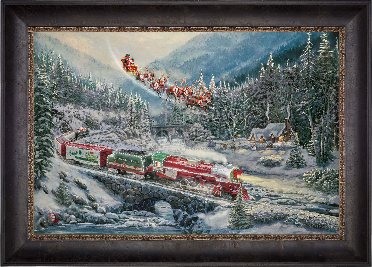 Christmas Light Express - Limited Edition Canvas – Thomas Kinkade Studios