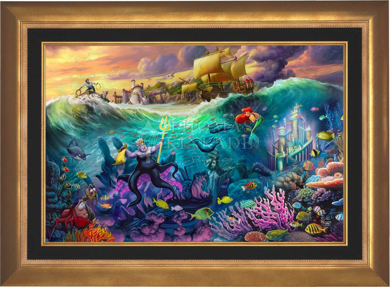Disney Ursula Limited Edition Canvas | Thomas Kinkade Studios