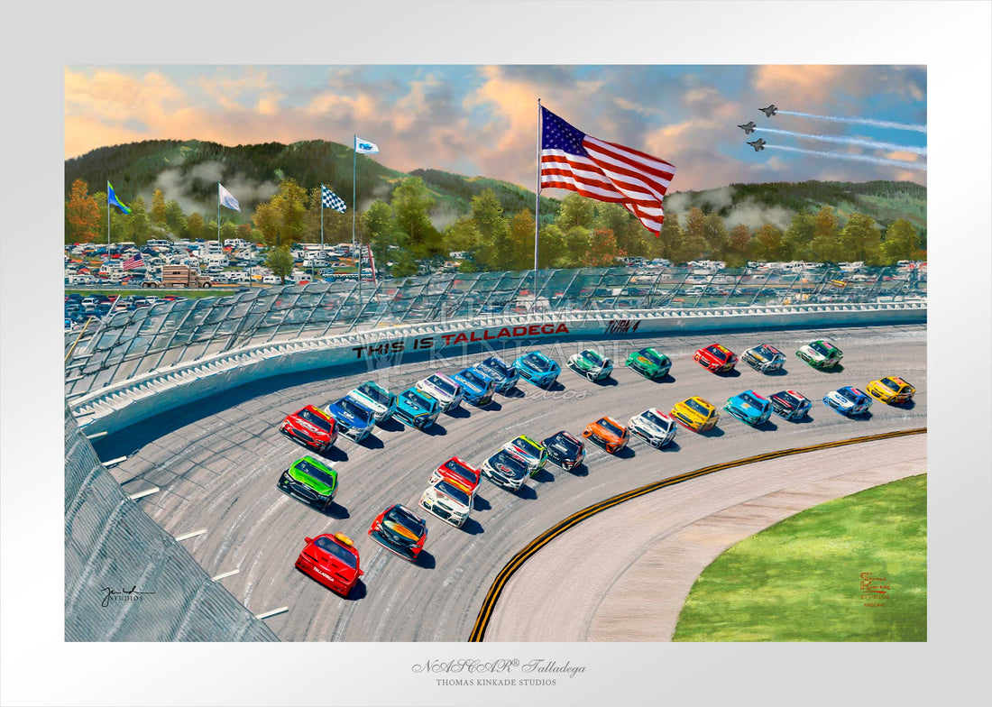 NASCAR® Talladega - Limited Edition Paper – Thomas Kinkade Studios