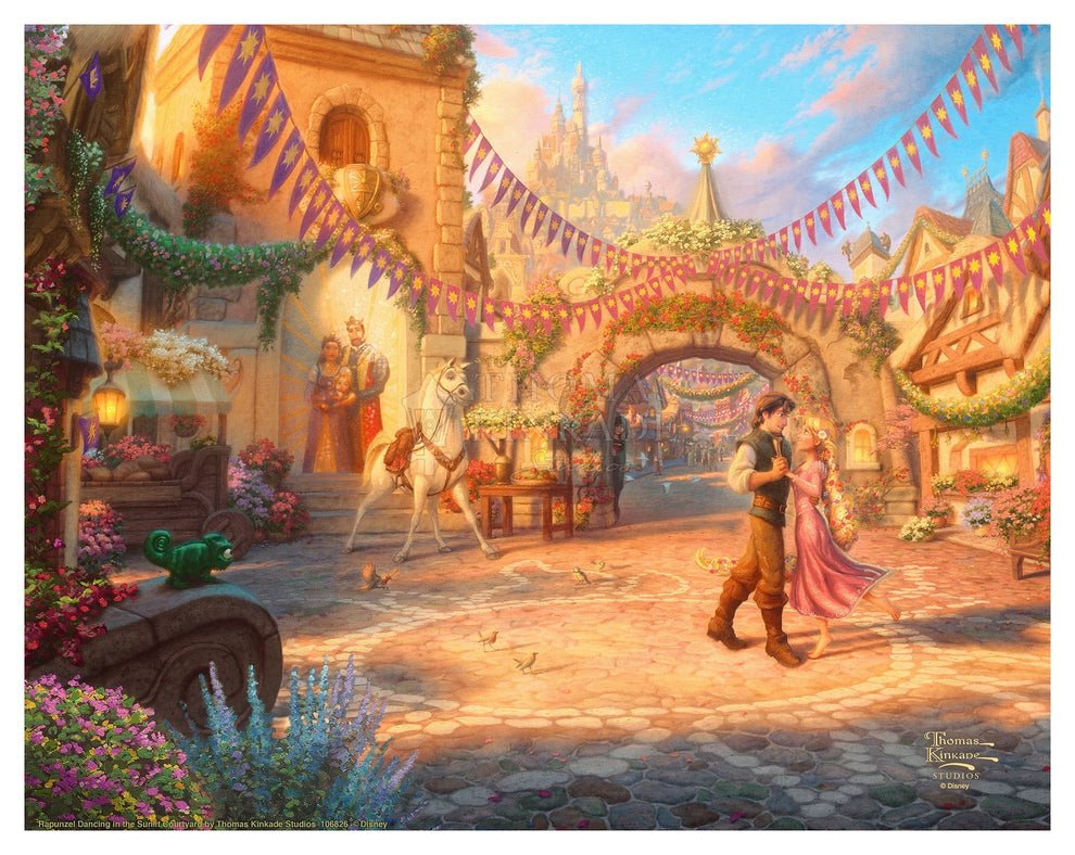 Disney Rapunzel Dancing in the Sunlit Courtyard - Art Prints – Thomas ...