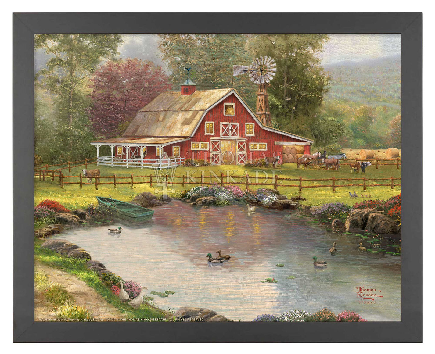 Red Barn Retreat - Art Prints – Thomas Kinkade Studios
