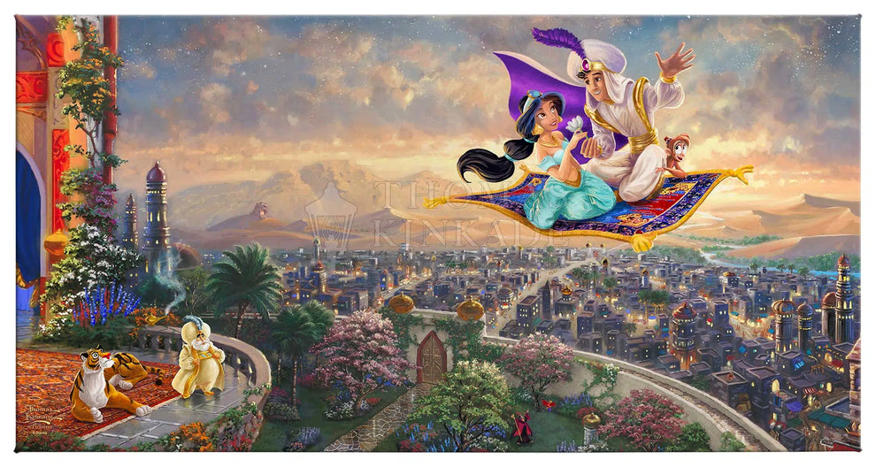 Disney Aladdin - 16" x 31" Gallery Wrapped Canvas – Thomas Kinkade Studios