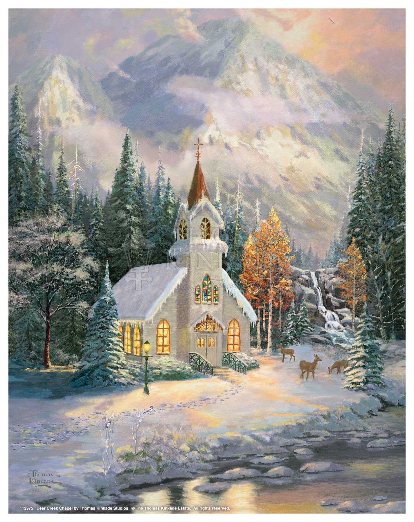 Deer Creek Chapel - Art Prints – Thomas Kinkade Studios