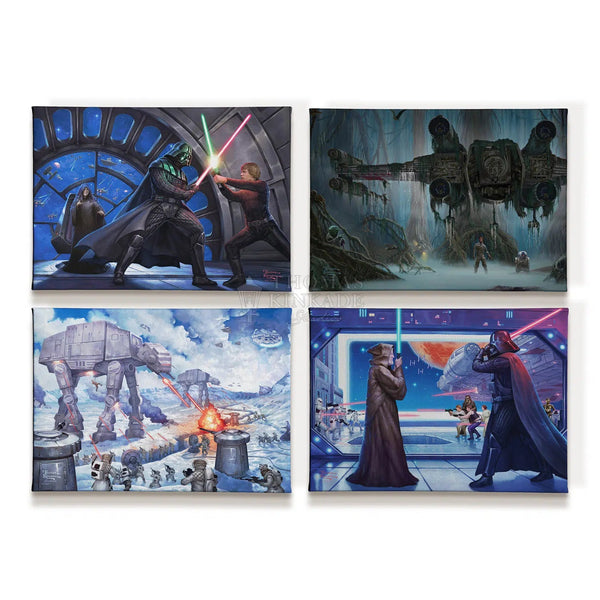 Star Wars™ Trilogy (Set of 4) - 10" x 14" Gallery Wrapped Canvas ...