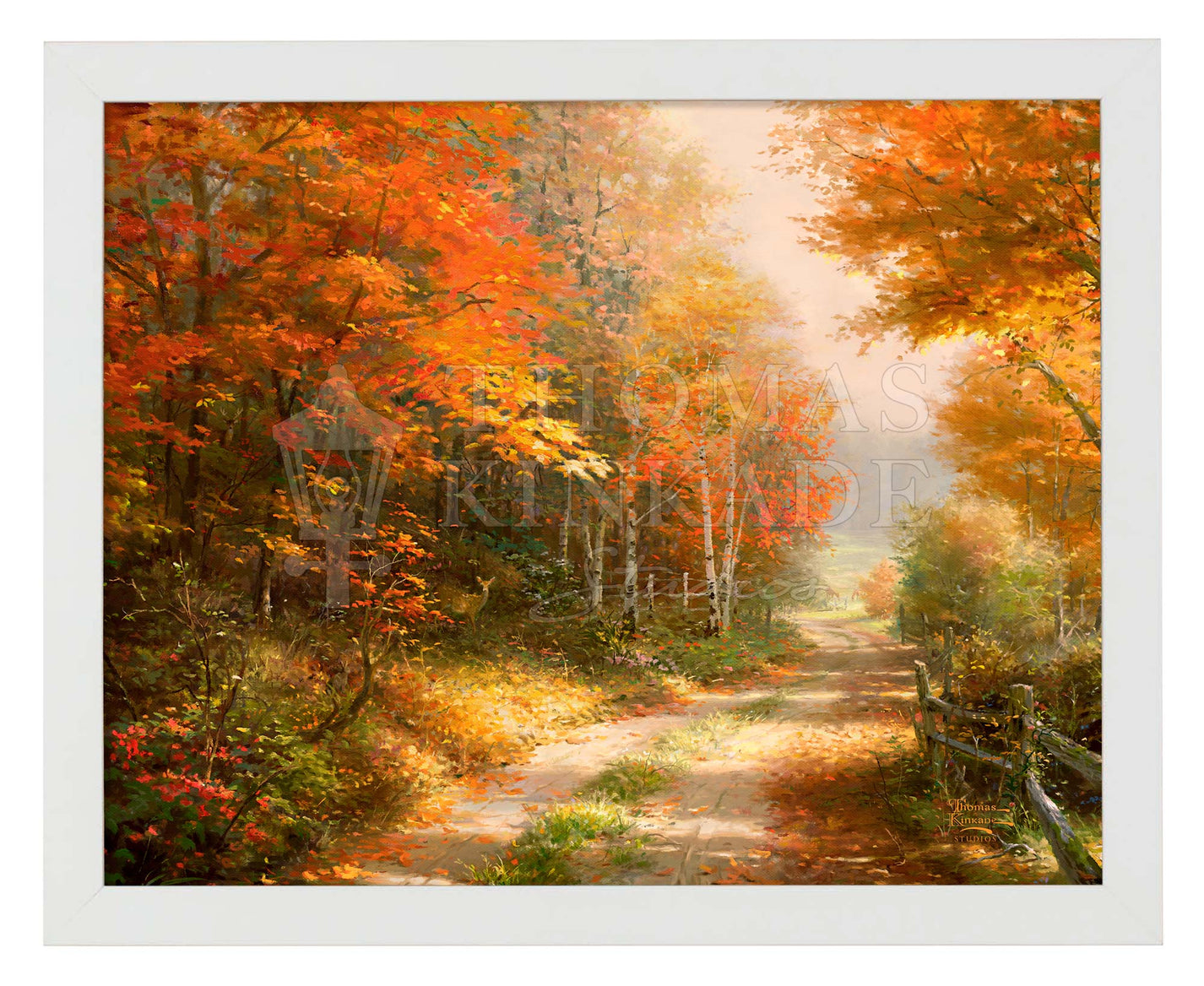 A Walk Down Autumn Lane - Art Prints - Unframed Art Print – Thomas ...
