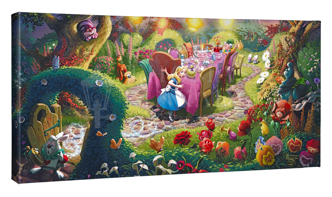 Disney Mad Hatter's Tea Party - 16" x 31" Gallery Wrapped Canvas ...