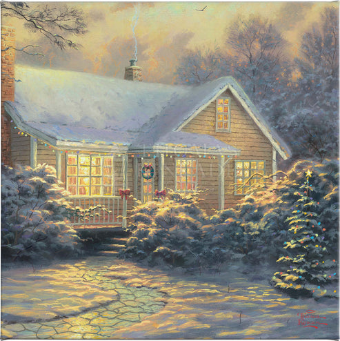 Christmas Cottage (Movie Release) - 20" x 20" Gallery Wrapped Canvas ...