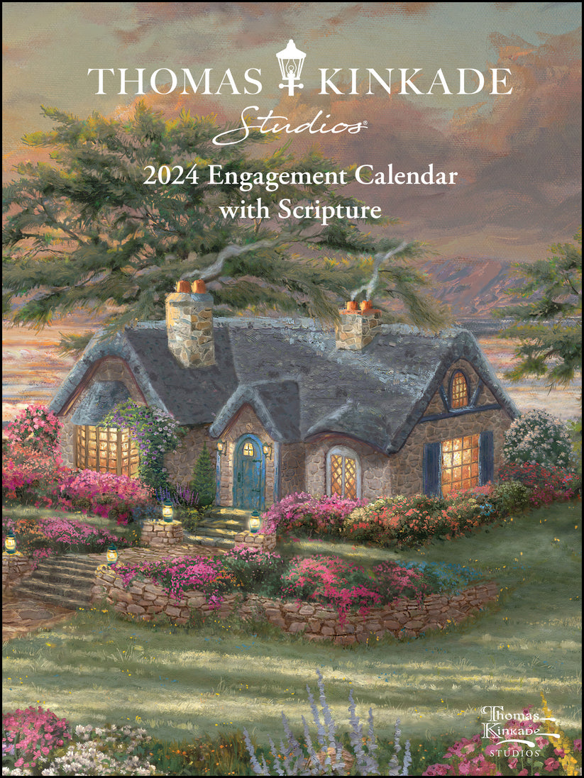 Thomas Kinkade Studios 12-Month 2024 Monthly/Weekly Engagement Calenda