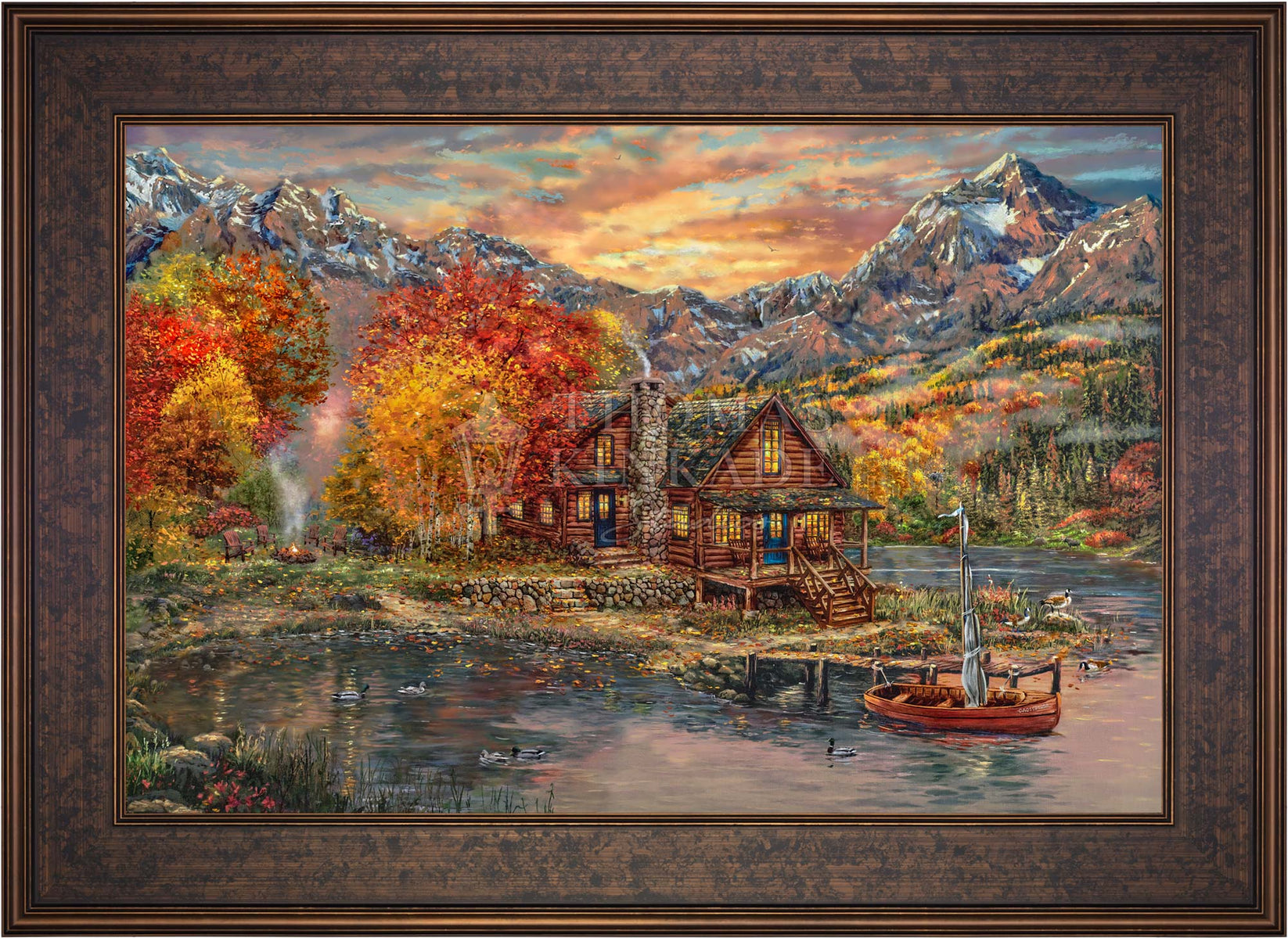 A Perfect Fall Day - Limited Edition Canvas – Thomas Kinkade Studios