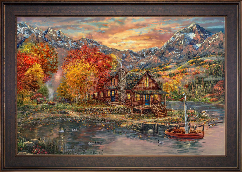 A Perfect Fall Day - Limited Edition Canvas – Thomas Kinkade Studios