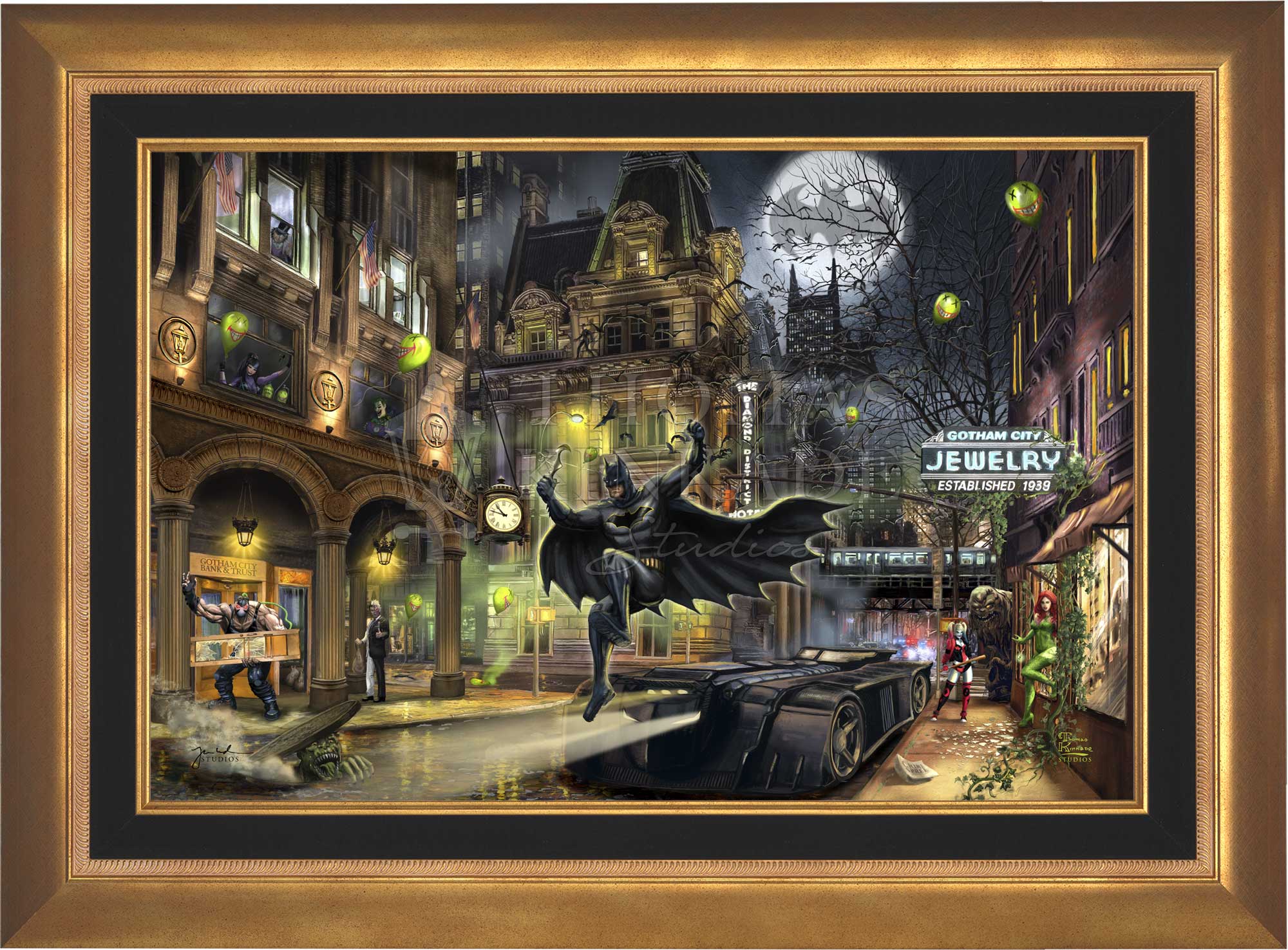 Batman™ Gotham City™ - Limited Edition Canvas – Thomas Kinkade Studios