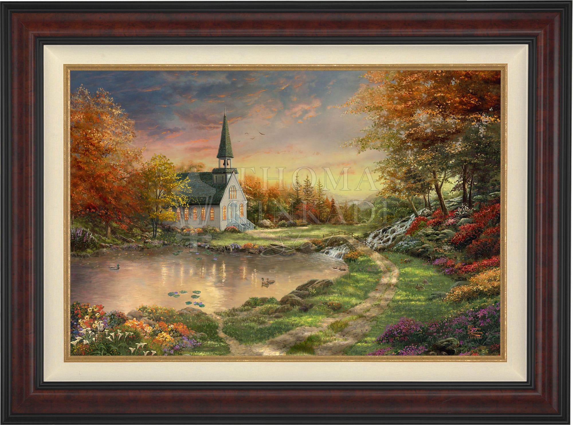Chapel of Reflection - Limited Edition Canvas – Thomas Kinkade Studios