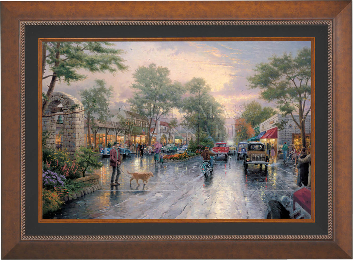 Carmel, Sunset on Ocean Avenue - Limited Edition Canvas – Thomas ...