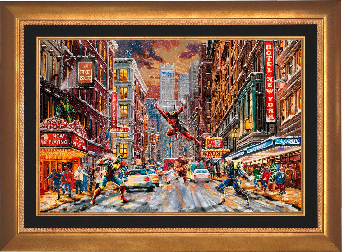 Deadpool - Snow Day - Limited Edition Canvas – Thomas Kinkade Studios