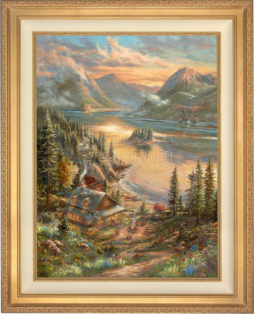 Lakeside Splendor - Limited Edition Canvas – Thomas Kinkade Studios