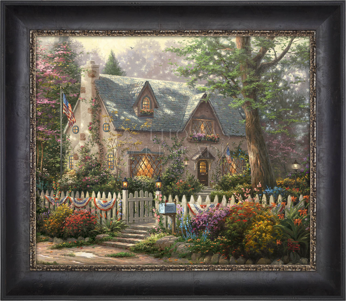 Liberty Lane Cottage - Limited Edition Canvas – Thomas Kinkade Studios