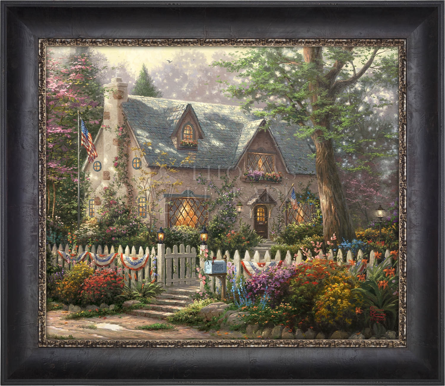 Liberty Lane Cottage - Limited Edition Canvas – Thomas Kinkade Studios