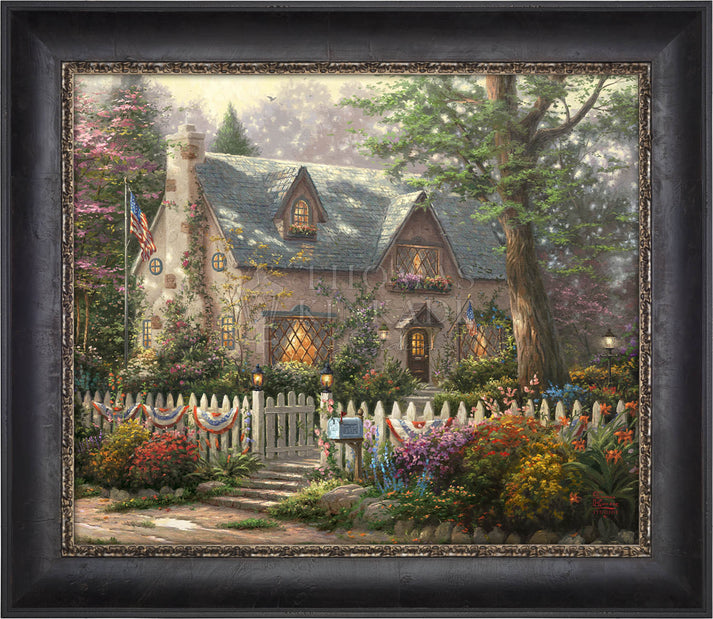 Liberty Lane Cottage - Limited Edition Canvas – Thomas Kinkade Studios