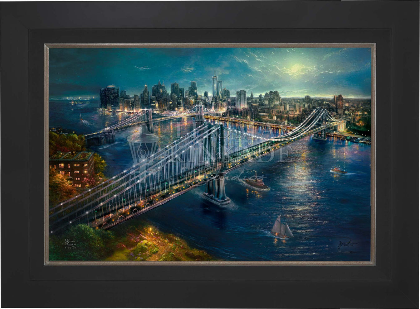 Moonlight over Manhattan - Limited Edition Canvas – Thomas Kinkade Studios