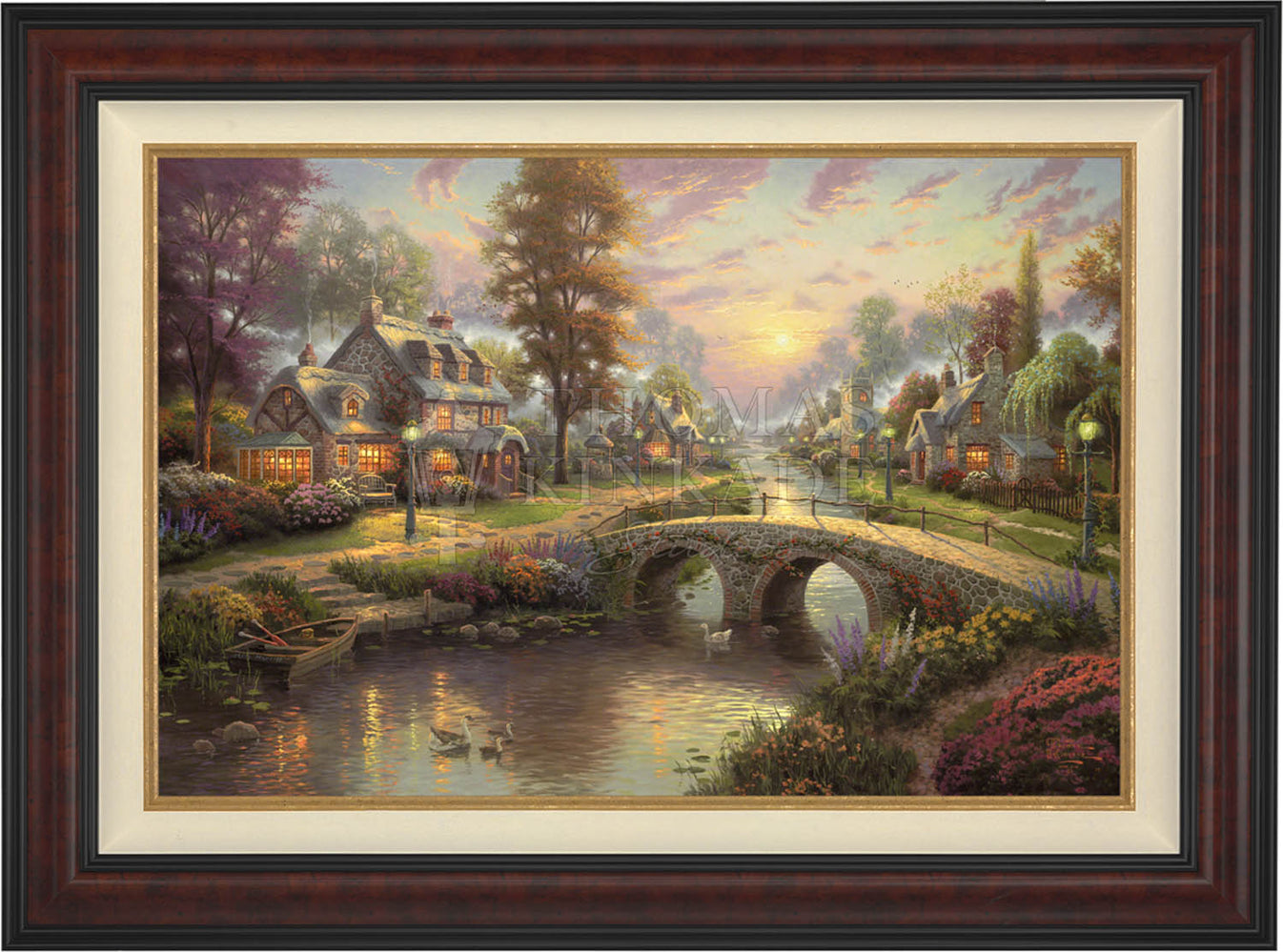 Sunset on Lamplight Lane - Limited Edition Canvas Limited Edition ...