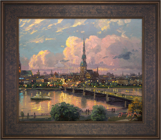 Sunset over Riga - Limited Edition Canvas – Thomas Kinkade Studios