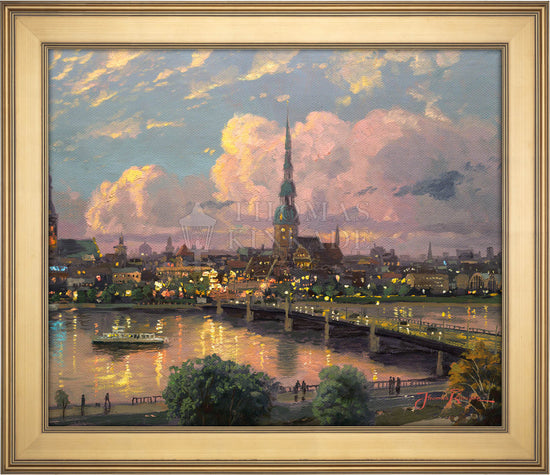 Sunset over Riga - Limited Edition Canvas – Thomas Kinkade Studios