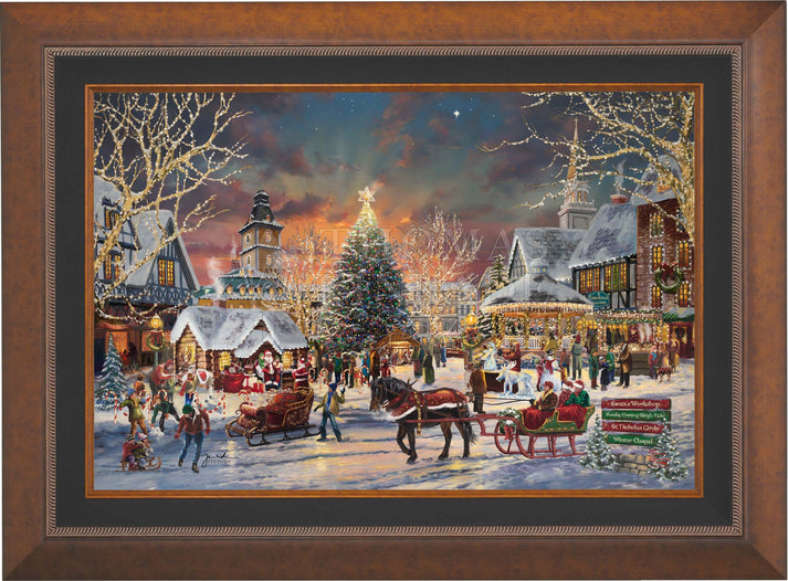 The Christmas Festival - Limited Edition Canvas – Thomas Kinkade Studios