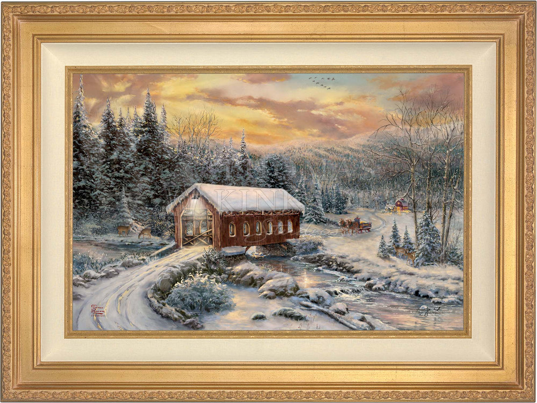 A Winter's Calm - Limited Edition Canvas – Thomas Kinkade Studios