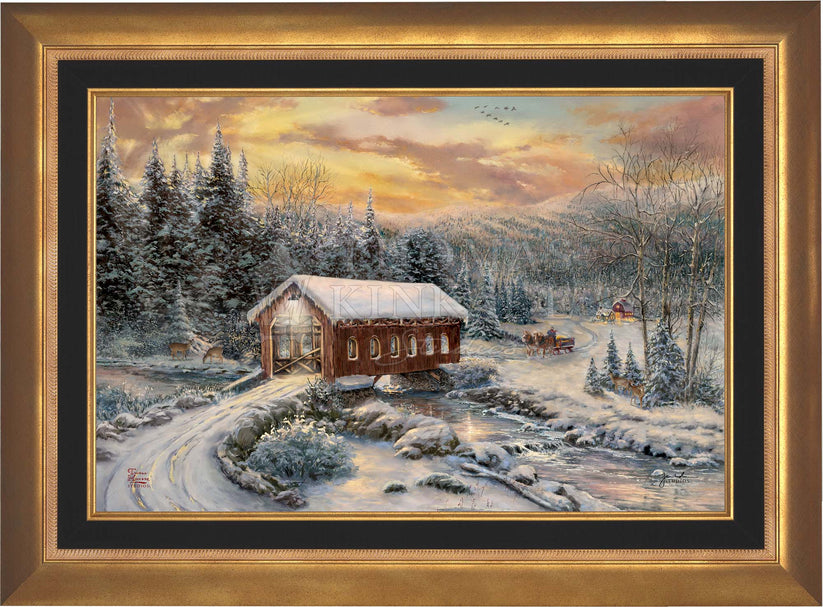 A Winter's Calm - Limited Edition Canvas – Thomas Kinkade Studios