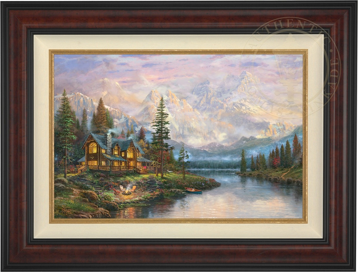 Cathedral Mountain Lodge - Limited Edition Canvas – Thomas Kinkade Studios