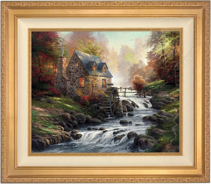 Cobblestone Mill - Limited Edition Canvas – Thomas Kinkade Studios