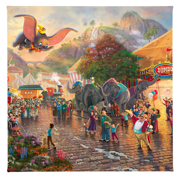 Disney Dumbo - 14" x 14" Gallery Wrapped Canvas – Thomas Kinkade Studios