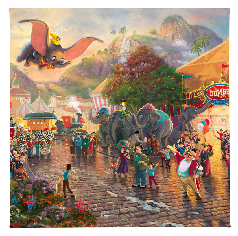 Disney Dumbo - 14" x 14" Gallery Wrapped Canvas – Thomas Kinkade Studios