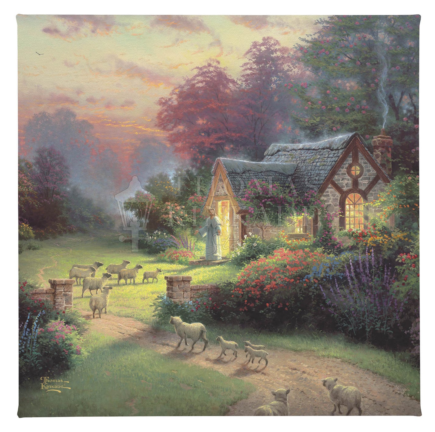 Good Shepherd's Cottage - 14" x 14 " Gallery Wrapped Canvas – Thomas ...
