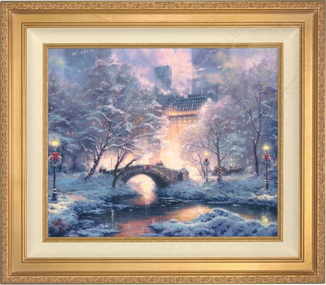 Holiday at Central Park - Limited Edition Canvas – Thomas Kinkade Studios