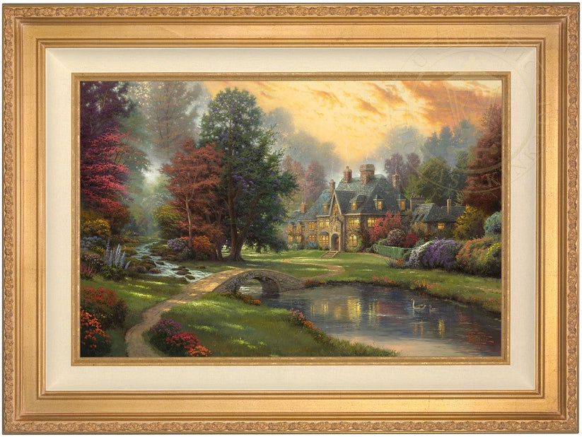 Lakeside Manor - Limited Edition Canvas – Thomas Kinkade Studios