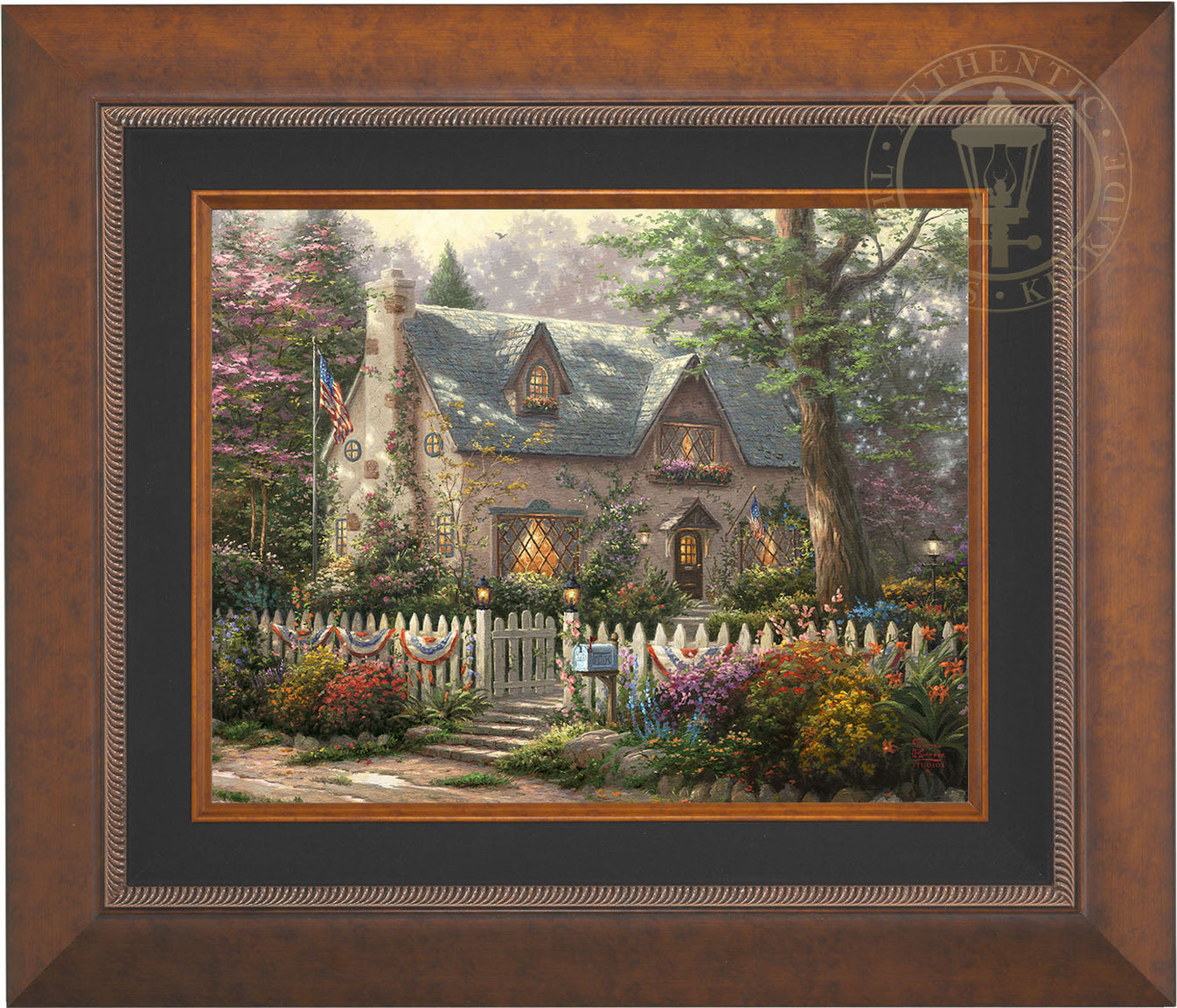 Liberty Lane Cottage - Limited Edition Canvas – Thomas Kinkade Studios