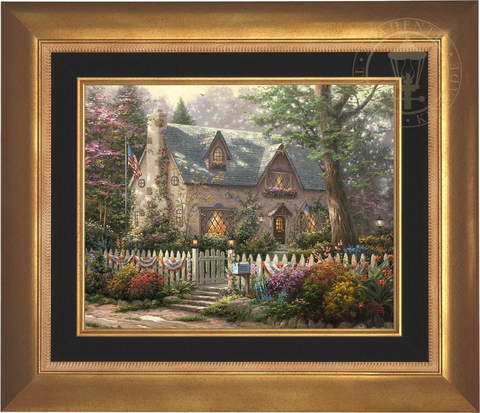 Liberty Lane Cottage - Limited Edition Canvas – Thomas Kinkade Studios