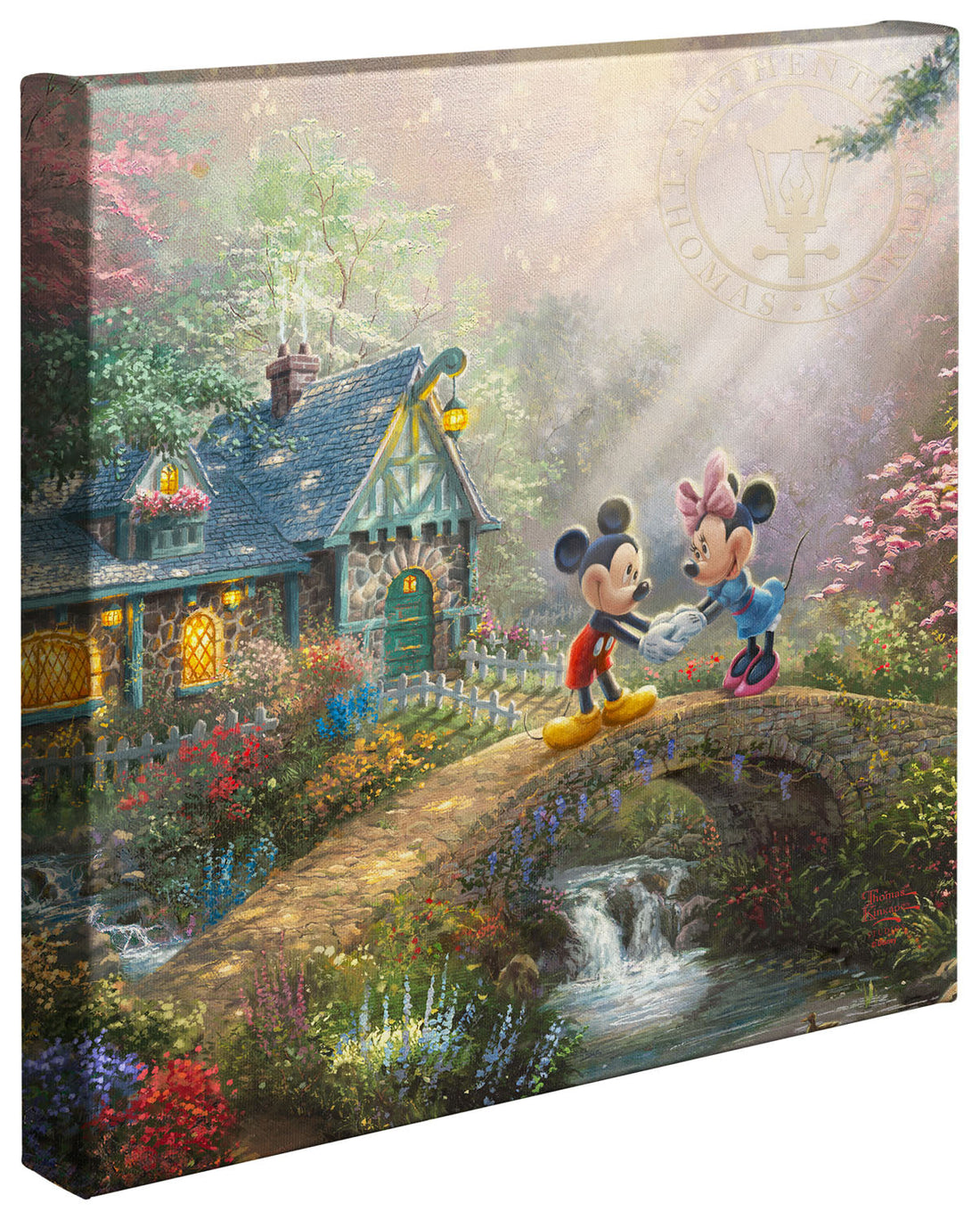 Disney Mickey and Minnie - Sweetheart Bridge - 14" x 14" Gallery ...