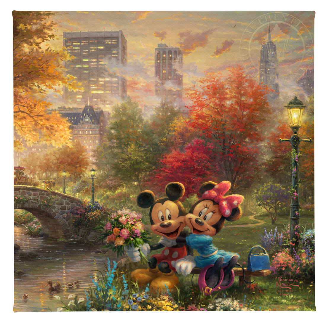 Disney Mickey and Minnie - Sweetheart Central Park - 14" x 14" Gallery ...
