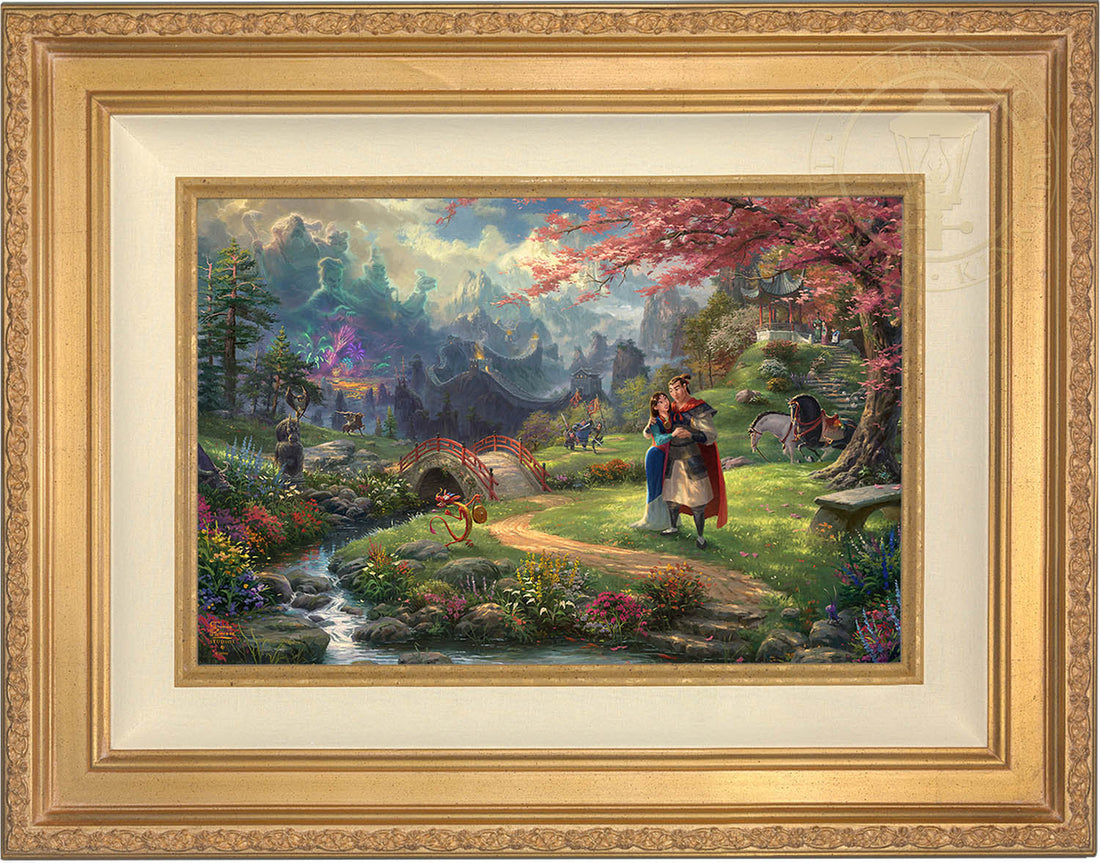Disney Mulan Blossoms of Love - Limited Edition Canvas – Thomas Kinkade ...